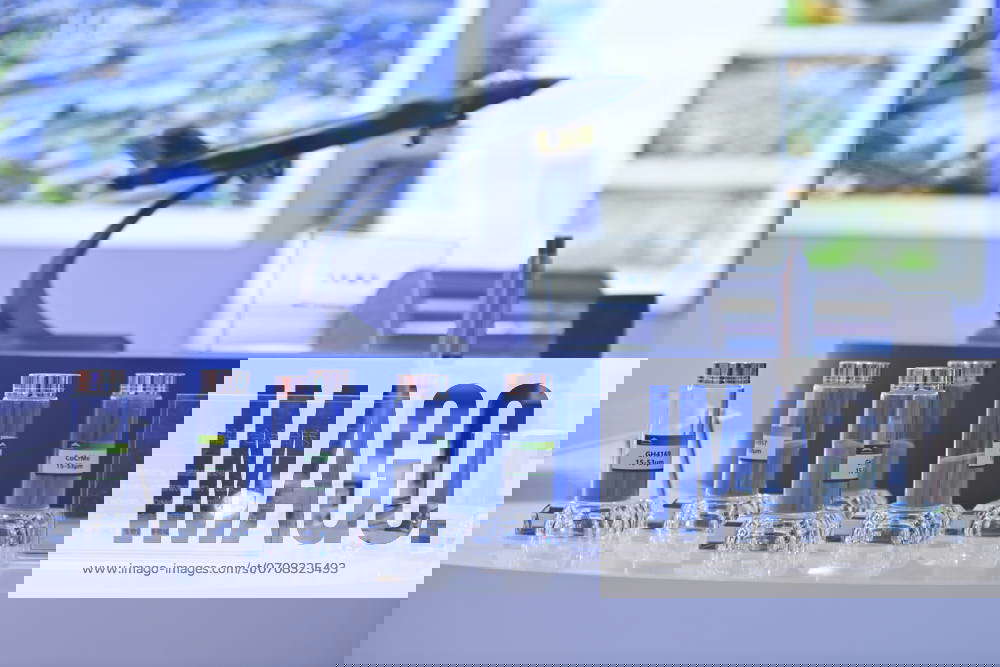 LANZHOU, CHINA - JULY 08: Nickel-cobalt based alloy powder is on ...