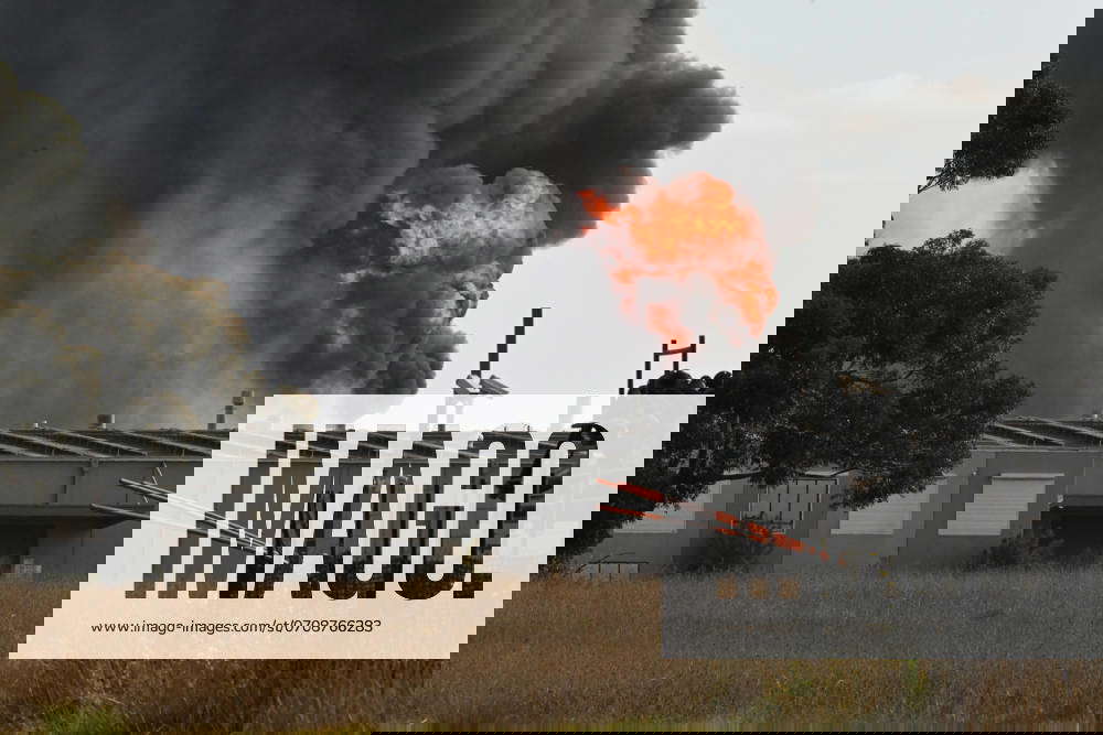 FACTORY FIRE MELBOURNE, Fire and smoke is seen at a factory fire in ...