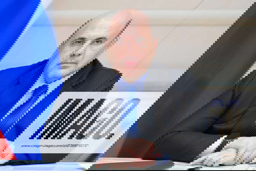 RUSSIA, MOSCOW - : Prime Minister Mikhail Mishustin attends a meeting ...