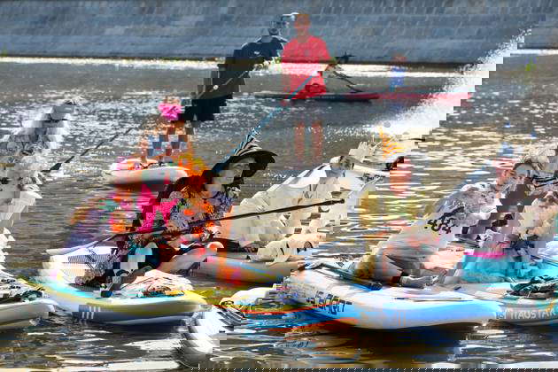 RUSSIA, MOSCOW - : People wearing costumes take part in a fancy dress ...