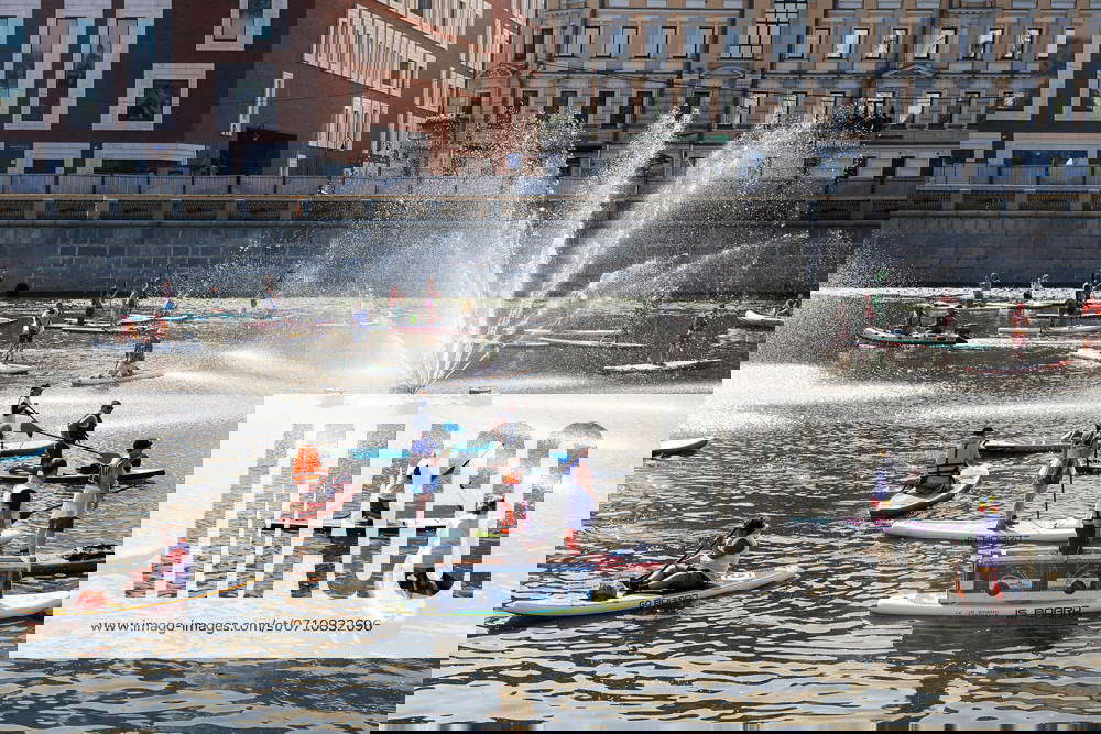 RUSSIA, MOSCOW - JULY 14, 2024: People wearing costumes take part in a ...