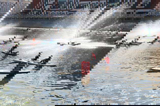 RUSSIA, MOSCOW - : People wearing costumes take part in a fancy dress ...