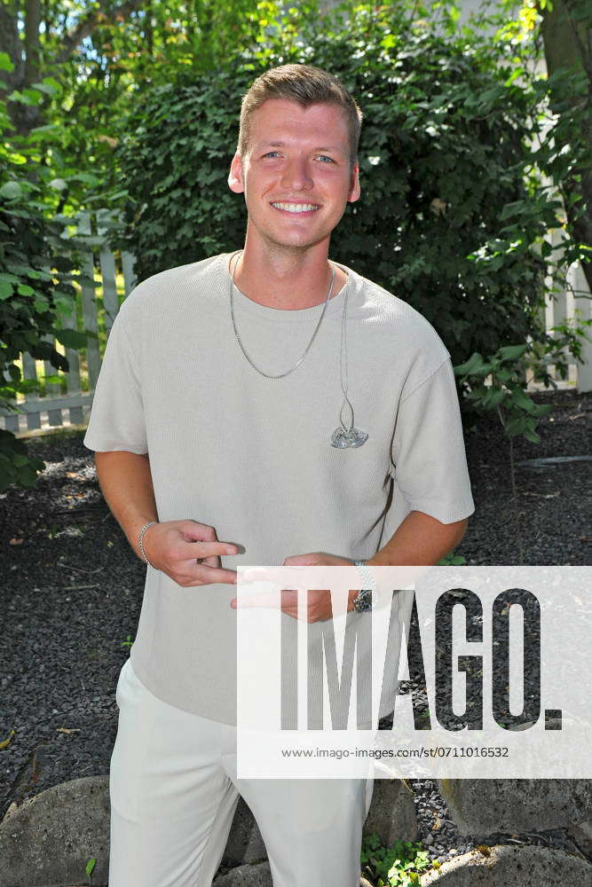 ZDF Fernsehgarten singer Julian Sommer during the ZDF entertainment ...