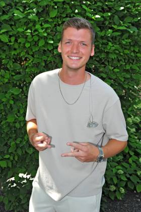 ZDF Fernsehgarten singer Julian Sommer during the ZDF entertainment ...