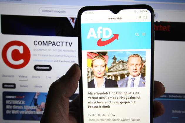 The YouTube channel of the banned political monthly Compact Magazin can ...