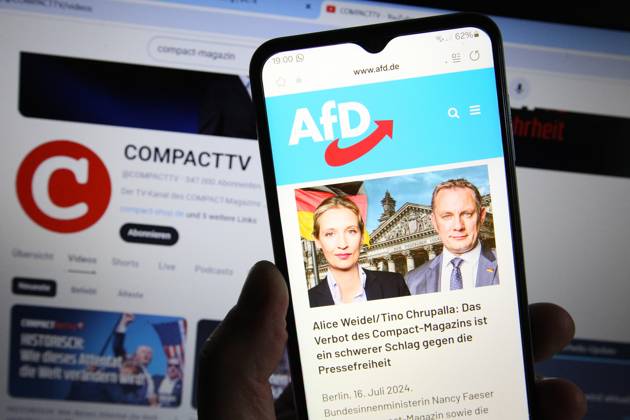 The YouTube channel of the banned political monthly Compact Magazin can ...