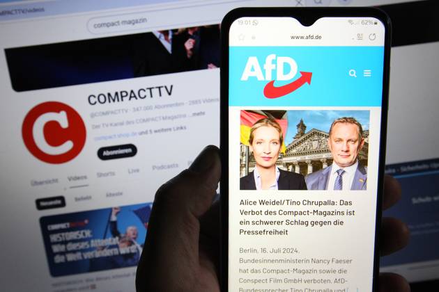 The YouTube channel of the banned political monthly Compact Magazin can ...