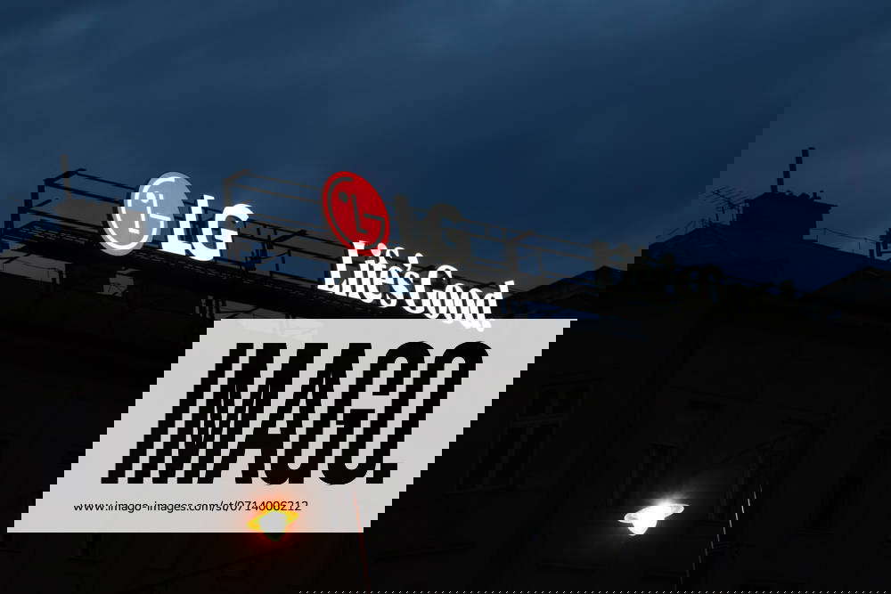 LG Company LG logo is seen at the building in Budapest, Hungary on July ...