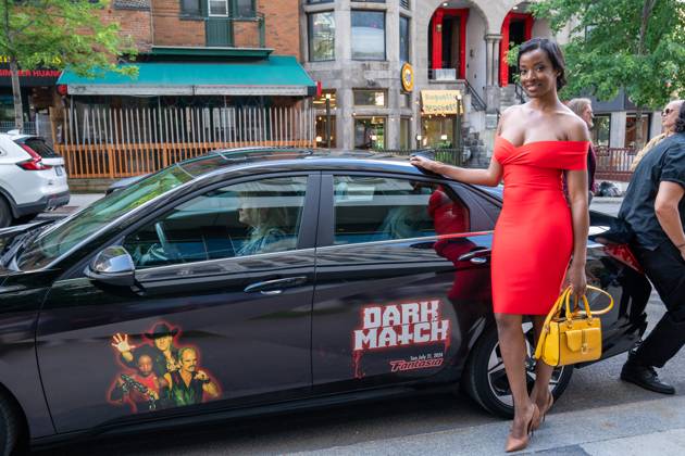 Montreal, Canada: Ayisha Issa attends the premiere of Dark Match at ...