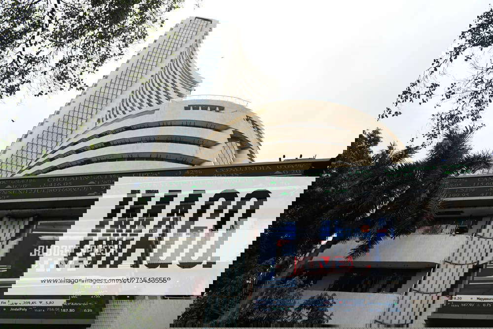 Budget announcement in Mumbai, India - 23 Jul 2024 A LED screen ...