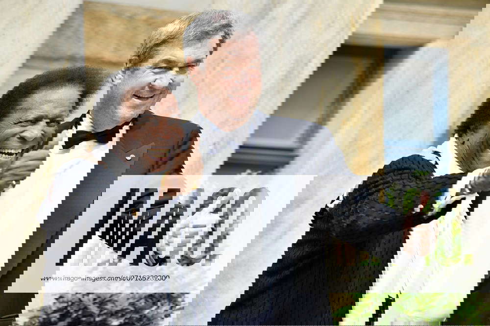 Roberto Blanco and Markus Söder at the opening of the Richard Wagner ...