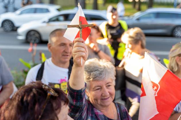 The Stop the Persecution of Catholics protest in Warsaw, Poland - 30 ...