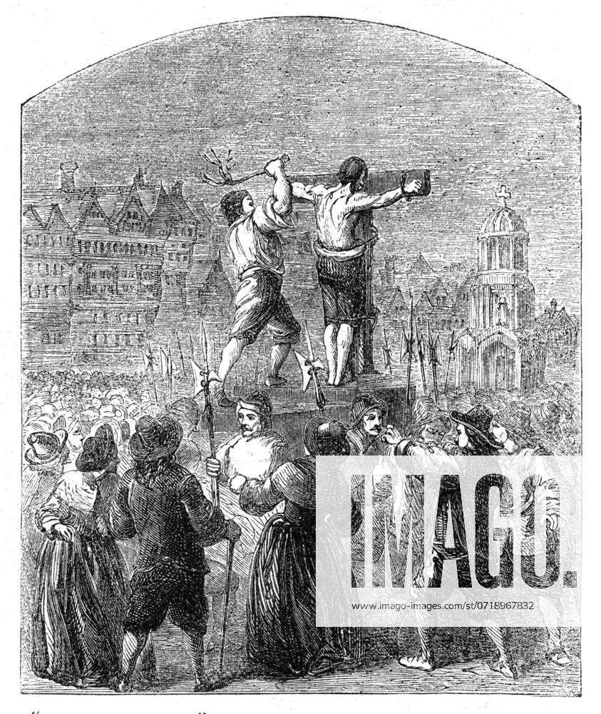 Ancient London: Flogging a Nonconformist in Cheapside, 1862. ...a scene ...