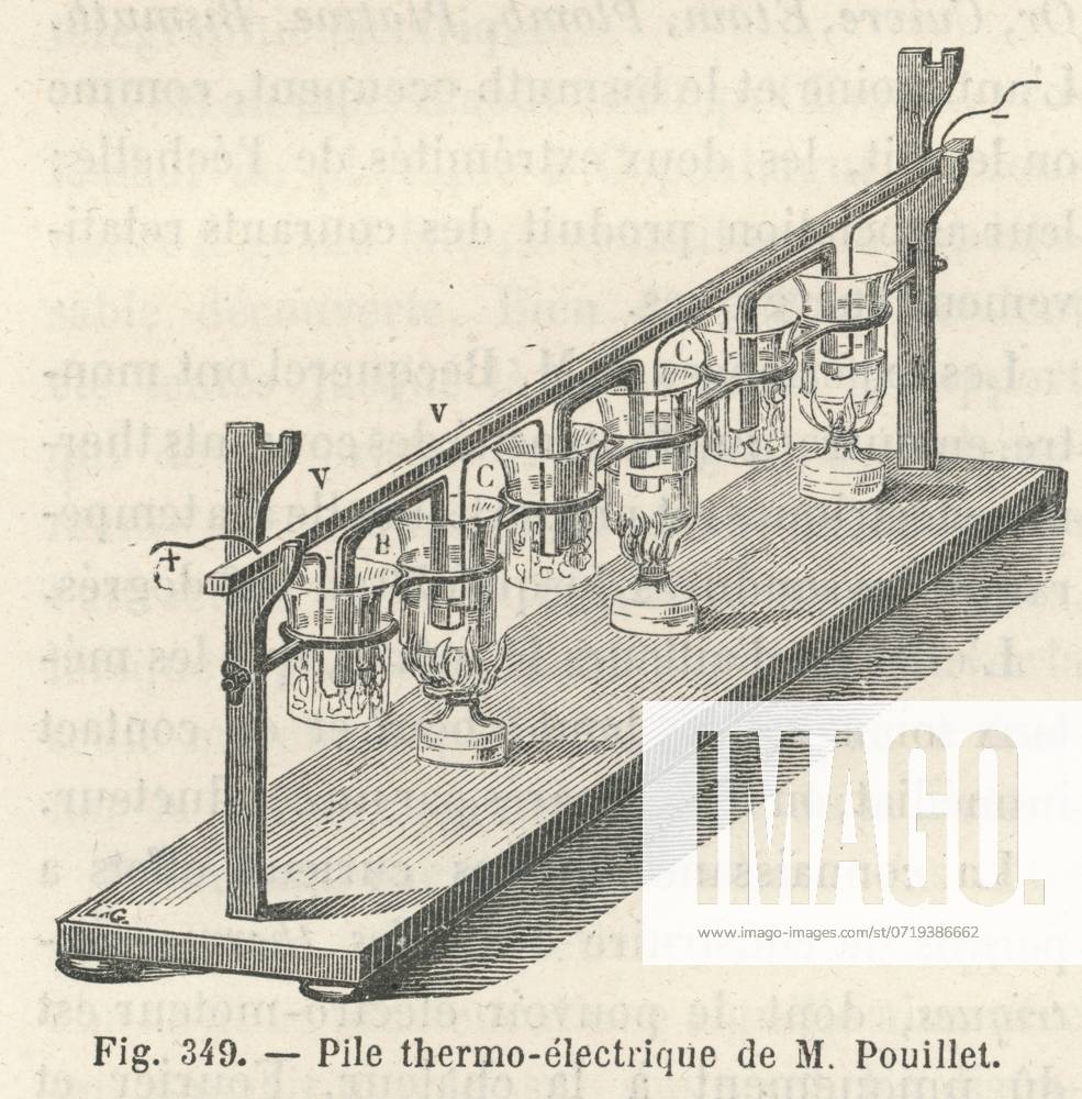 The wonders of science Thermopile developed by the French physicist ...