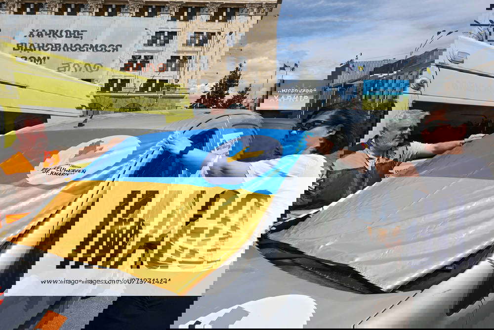 KHARKIV, UKRAINE - Cars donated by British citizens are being given to ...