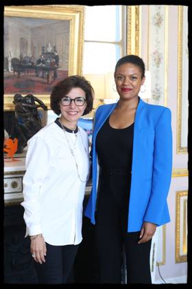 Rachida Dati receives French Mezzo Soprano singer Axelle Saint Cirel ...