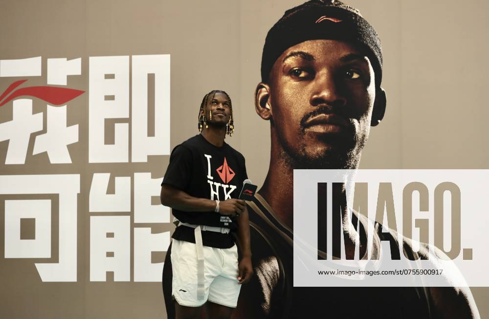 Hong Kong, CHINA: In Hong Kong, NBA Star Player Jimmy Butler gazing at ...