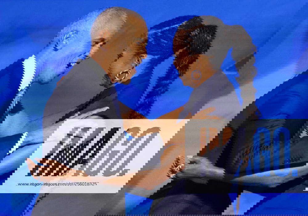 Barack And Michelle Obama Hugging