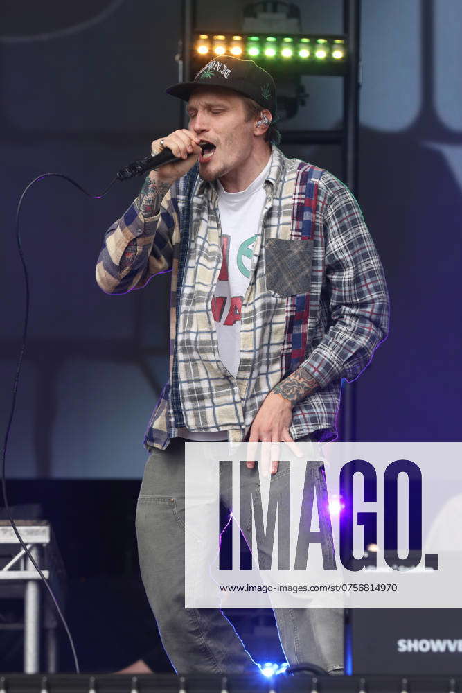 Neck Deep perform at Leeds Festival 2024 Ben Barlow of rock band Neck ...