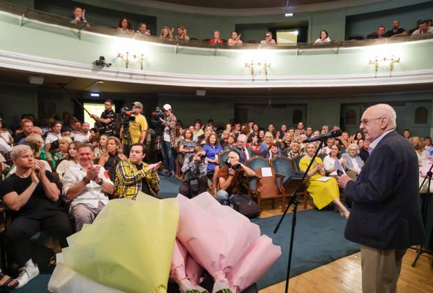 RUSSIA, MOSCOW - : Artistic director Alexei Borodin speaks during a ...