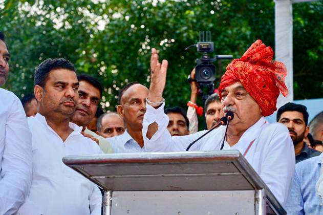 GURUGRAM, INDIA - SEPTEMBER 23: Former Haryana Chief Minister Bhupinder ...