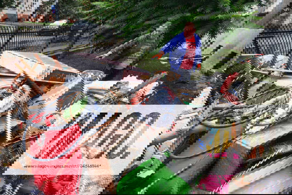 Flood Aftermath In Poland A man is cleaning a house which was damaged ...