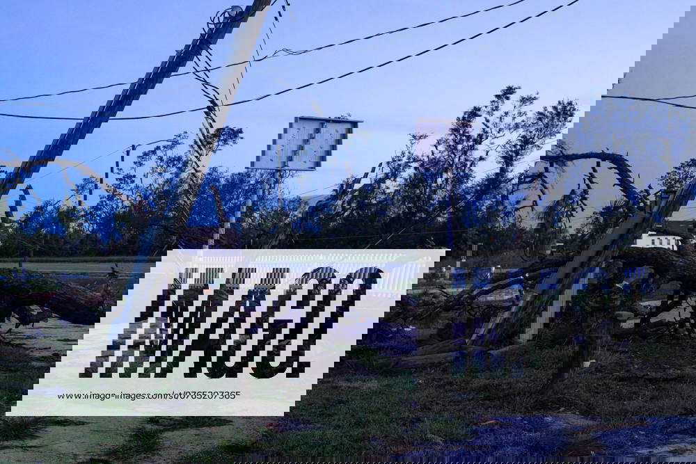 Perry, Florida, USA: Damage left in the aftermath of Hurricane Helene ...