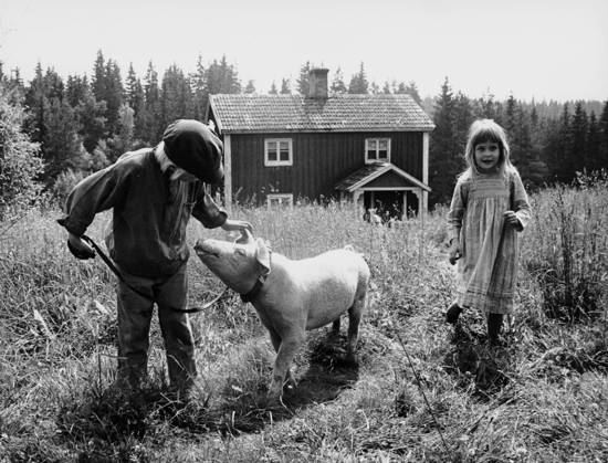 Jan Ohlsson som spelade Emil i Lönneberga och Inger Nilsson som ...