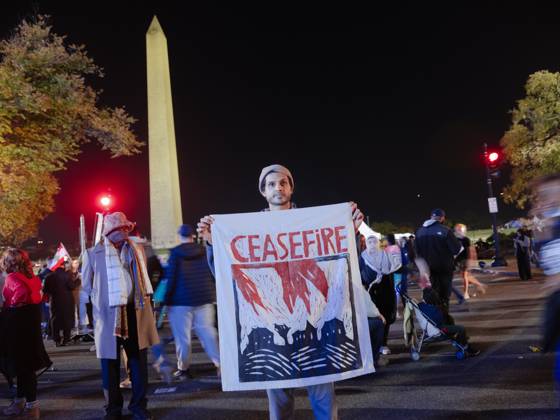 Kamala Harris Campaign Rally Washington DC A woman poses wearing a t ...