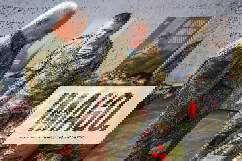 RUSSIA - : Russia s Defence Minister Andrei Belousov listens to Col Gen ...