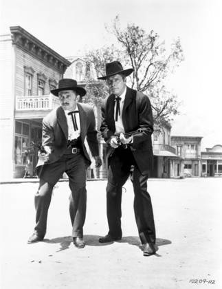 BURT LANCASTER in GUNFIGHT AT THE O. K. CORRAL, directed by JOHN