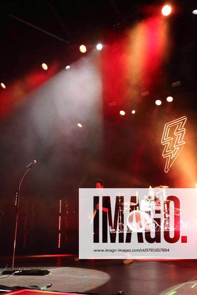 Adam Grahn and Per Andreasson, from left, from the band Royal Republic ...