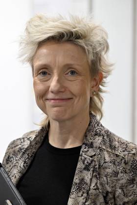 Veerle Berx, chief security NMBS-SNCB pictured during the opening of a ...