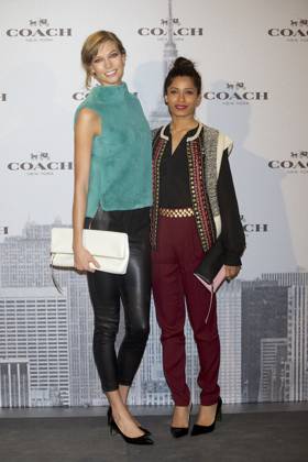 Indian actress Freida Pinto and Us model Karlie Kloss Indian actress ...