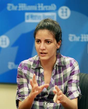 Rosa Maria Paya Rosa Maria Paya answers questions about her father at a ...