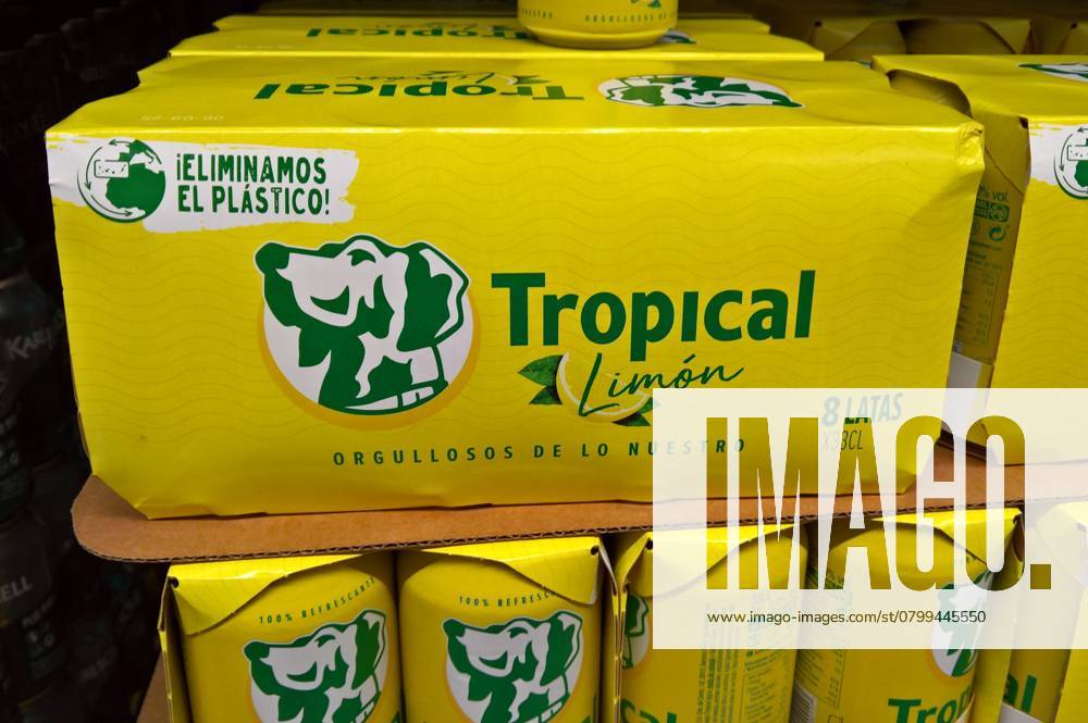 Cerveza Tropical Limon beer from the Canary Islands, Spain Tropical is ...