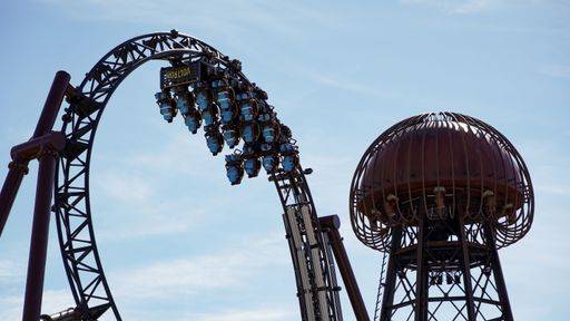 Train of Voltron Nevera, the worlds first roller coaster of its kind at ...