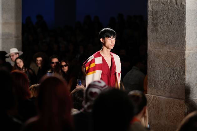 Lisbon Fashion Week in Lisboa, Portugal - 09 Mar 2024 A model walks the ...