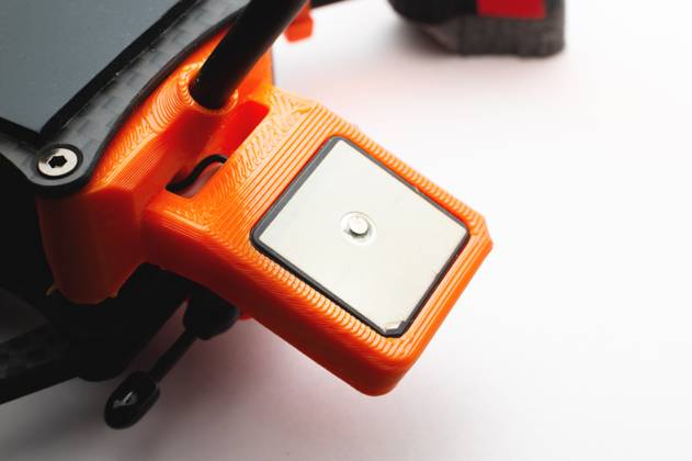 Nameless gps module installed on fpv quadrocopter assembled on a carbon ...