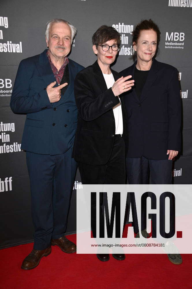 Bernhard Schütz, Kerstin Polte and Claudia Michelsen at the opening of ...