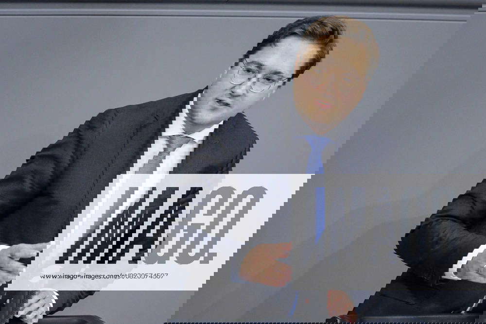 Christian Moser, CDU CSU, Member of the Bundestag, speaks in the ...