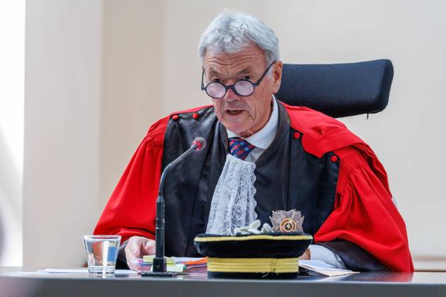 Chairman of the court Antoon Boyen pictured during the start of the ...